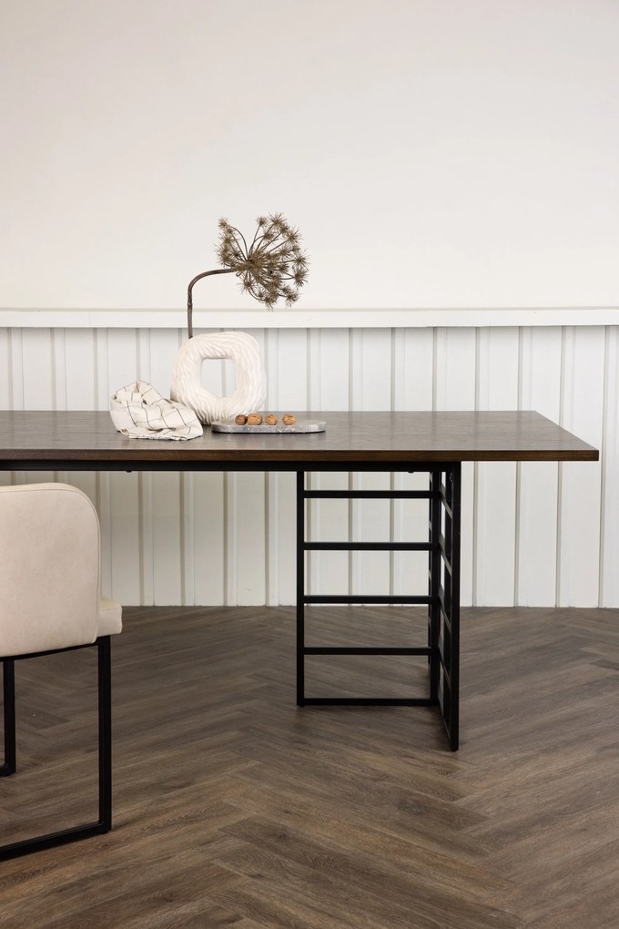 Jídelní stůl Ystad, hnědý, 100x220
