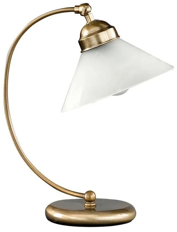 Fisher & Honsel 97091 Antwerpen, stolní lampa, 1x40W E27, mosaz/alabastr, výška 39cm