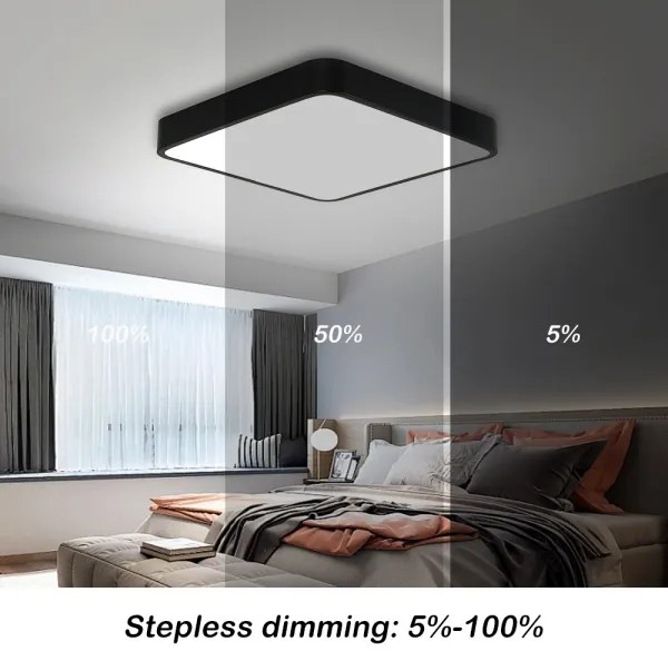 Brilagi - LED Stmívatelné svítidlo POOL SQUARE LED/48W/230V 50x50 cm černá + DO
