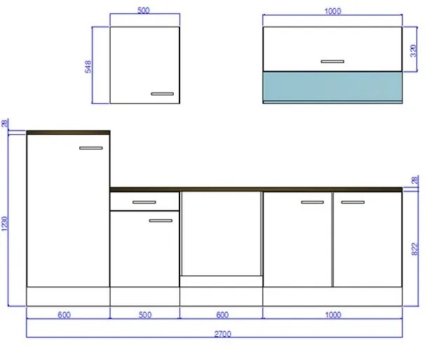 Kuchyňský blok Lucca
