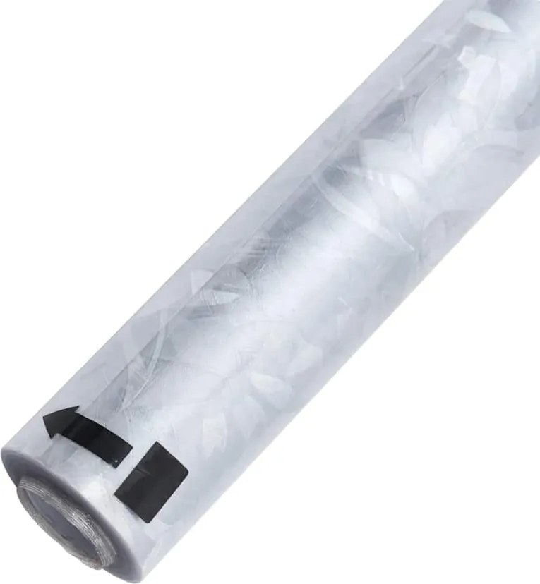 Okenní fólie 4 ks matné vzor květu PVC 3208982