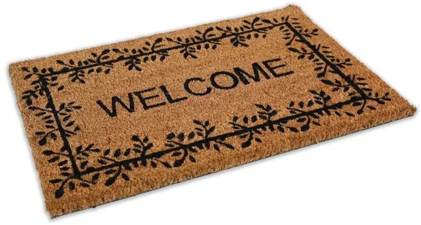 Bestent Vstupní čistící rohož PVC a Kokos 40x60cm Welcome Black