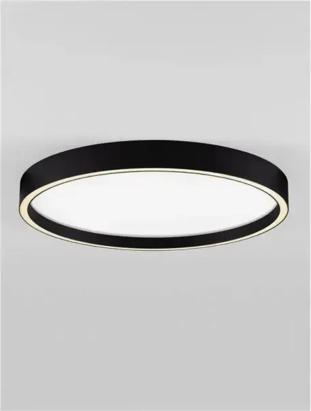 LED stmívatelné černé moderní stropní svítidlo Istos