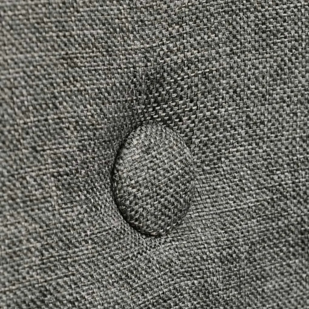 Jídelní židle 2 ks světle šedé textil a masivní dubové dřevo 241156