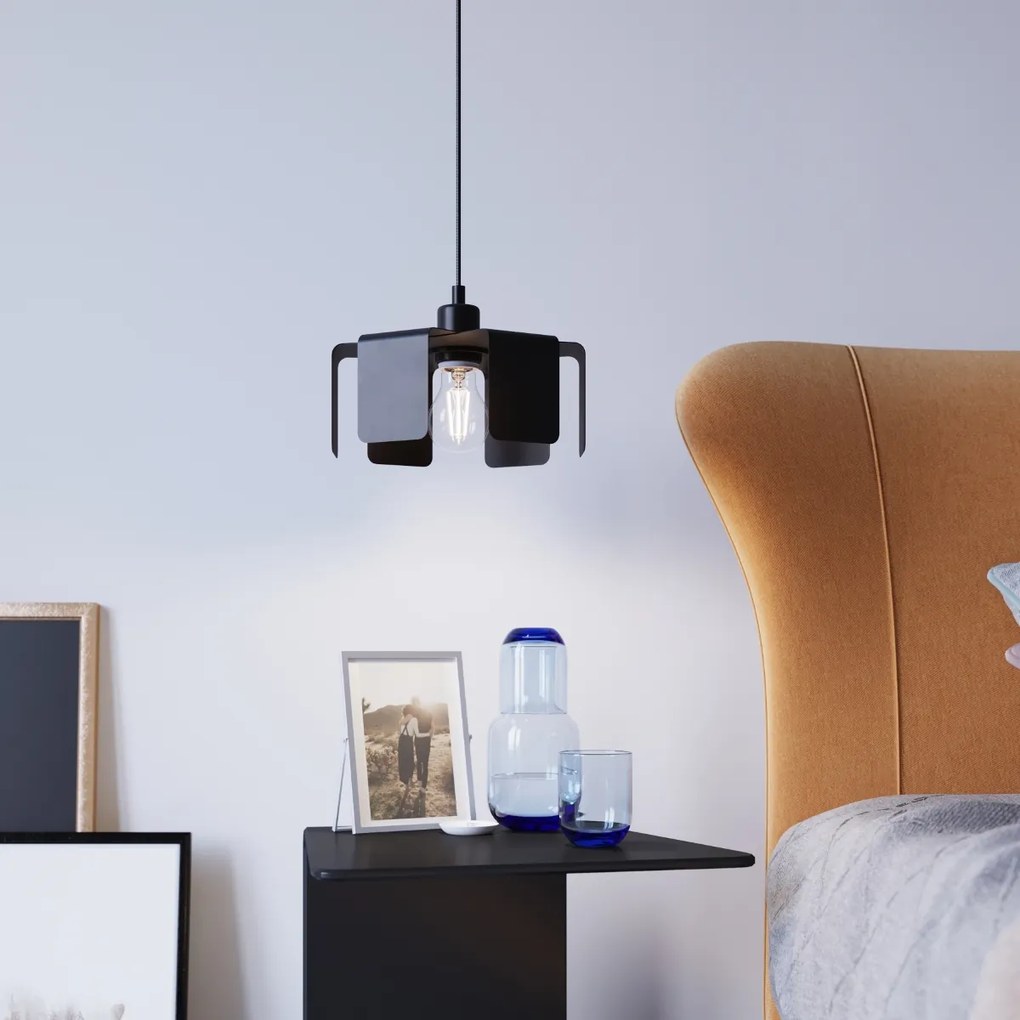 Sollux Lighting Závěsné svítidlo TULIP černé