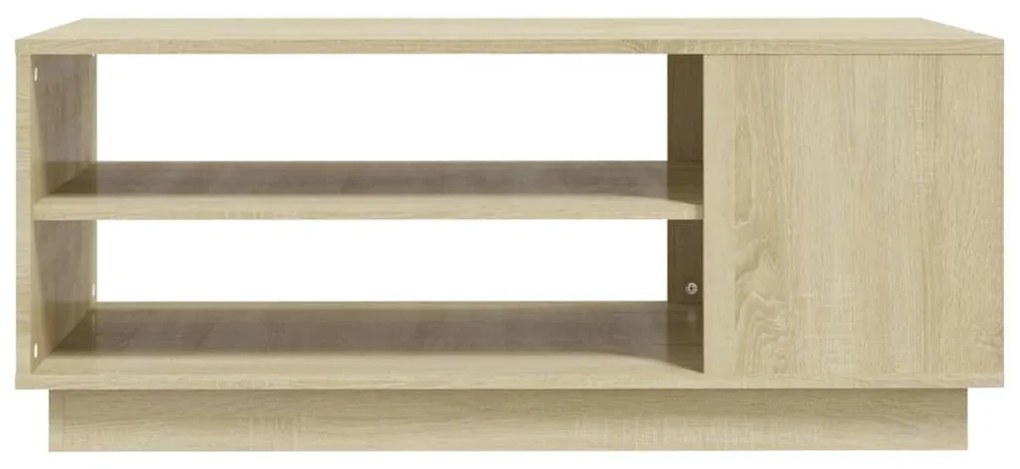 Konferenční stolek dub sonoma 102 x 55 x 43 cm dřevotříska - Default Title