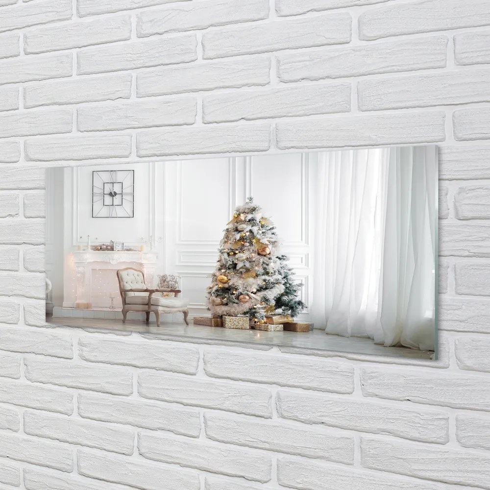 akrylový obraz Vánoční ozdoby 120x60 cm