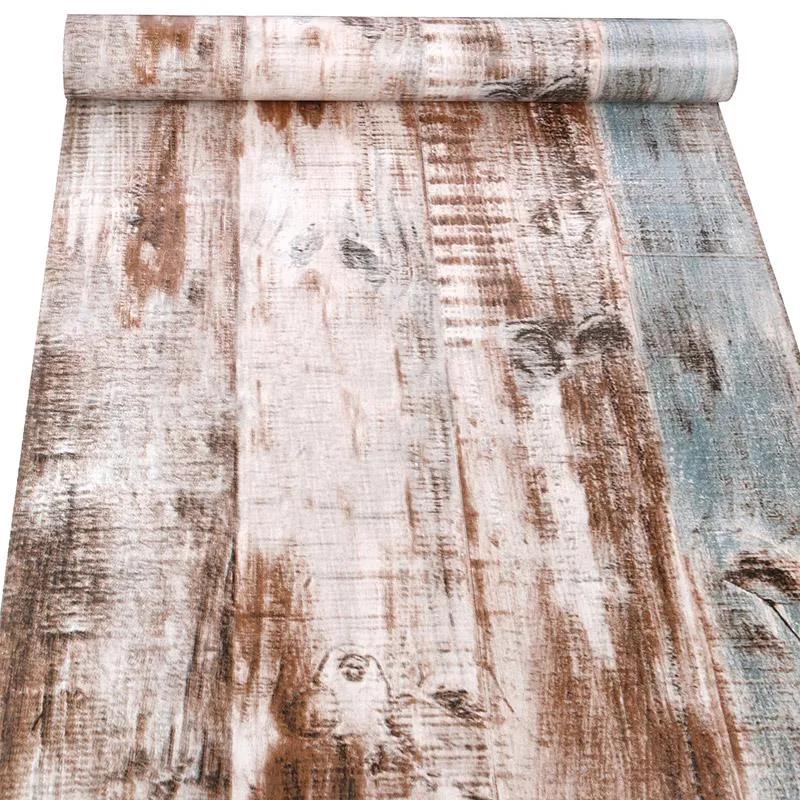 Samolepící tapety 45 cm x 10 m IMPOL TRADE 9314 dřevo rustik s modrou patinou samolepící tapety
