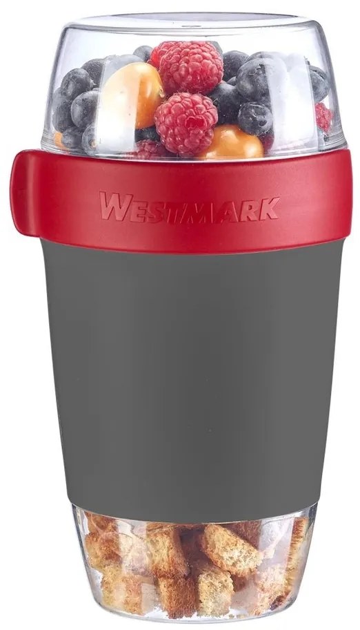 Westmark Třídílná dóza na jídlo, 1150 ml, antracit, L