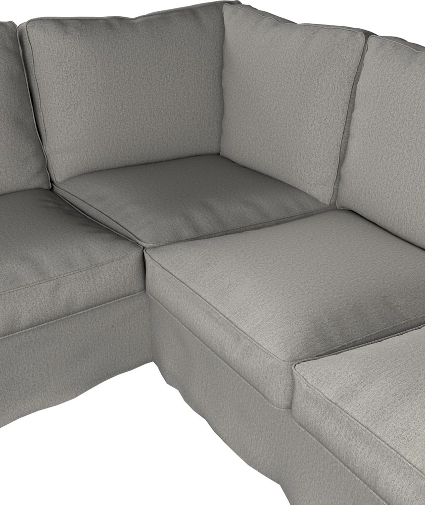 Potah na pohovku IKEA Ektorp rohová barva šedá látka pletený vzor