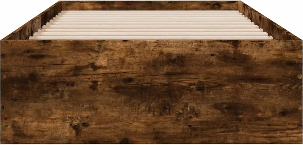 Rám postele se zásuvkami kouřový dub 90x190 cm kompozitní dřevo 3280437