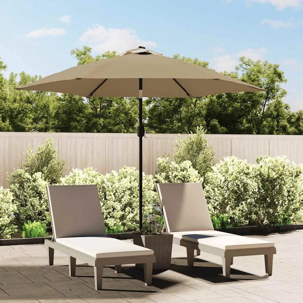 Náhradní potah na zahradní slunečník taupe 300 cm 313797