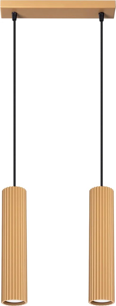 Sollux Lighting Závěsné svítidlo KARBON 2 zlaté