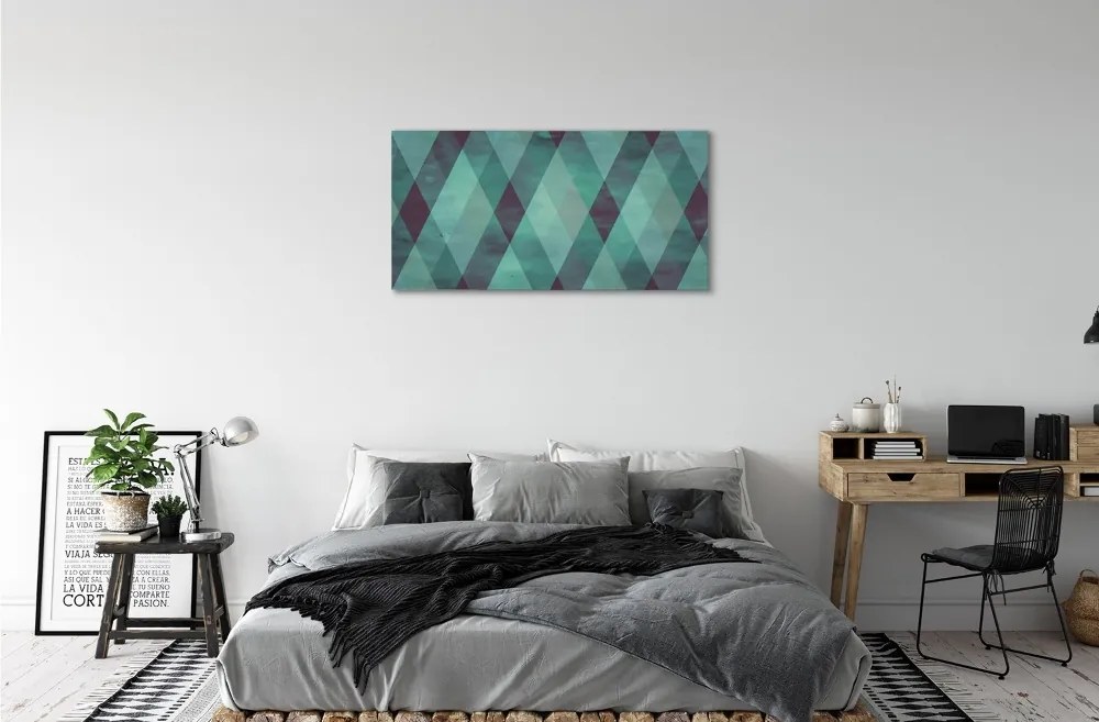 Obrazy na plátně Geometrický vzor diamantů 120x60 cm