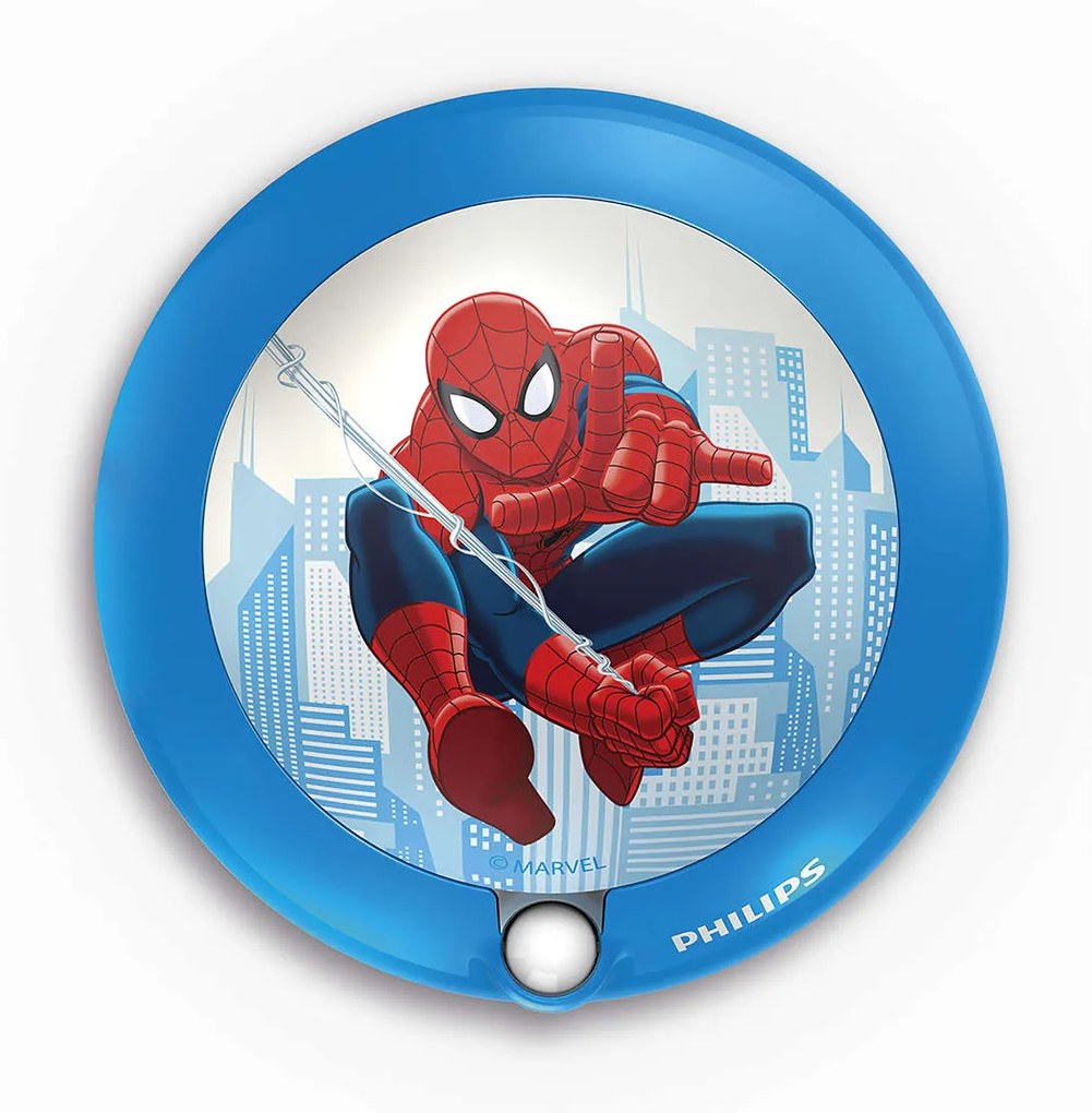 PHILIPS 71765/40/16 noční LED světýlko se senzorem Spiderman 1x0,06W 2700K