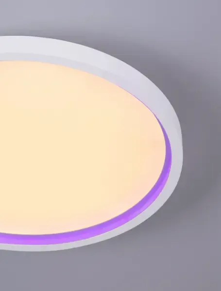 Moderní stropní svítidlo Chet RGB 39 s dálkovým ovládáním