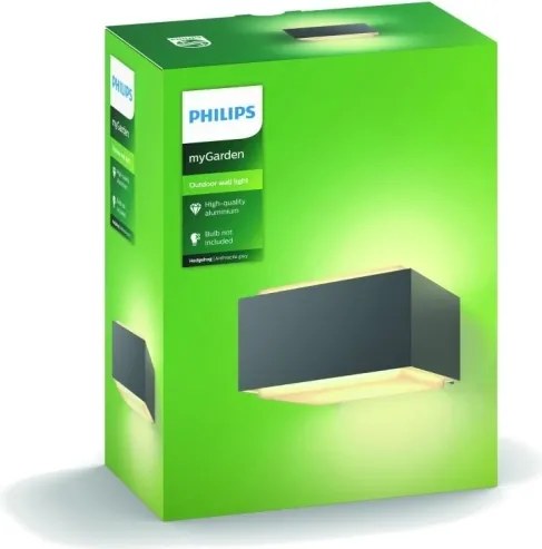 Nástěnné svítidlo Philips Hedgehog 17337/93/PN E27 42W IP44