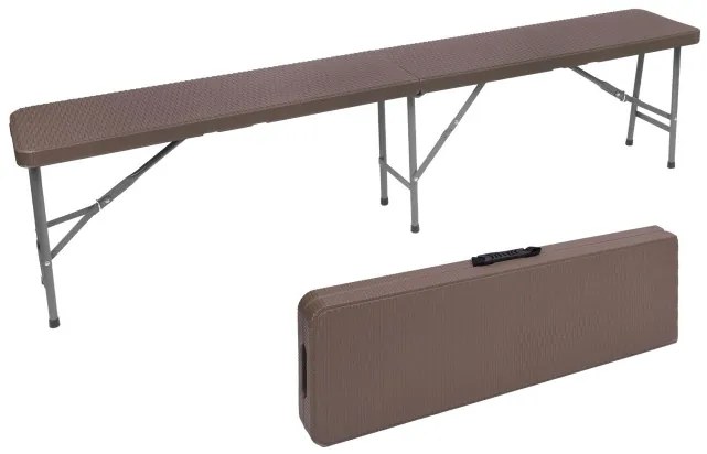 Zahradní lavice RATTAN hnědá