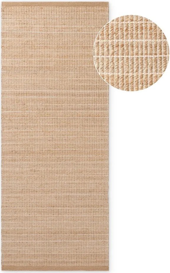 Oboustranný/ručně tkaný běhoun s příměsí juty v přírodní barvě 80x200 cm Birka – Villeroy&amp;Boch