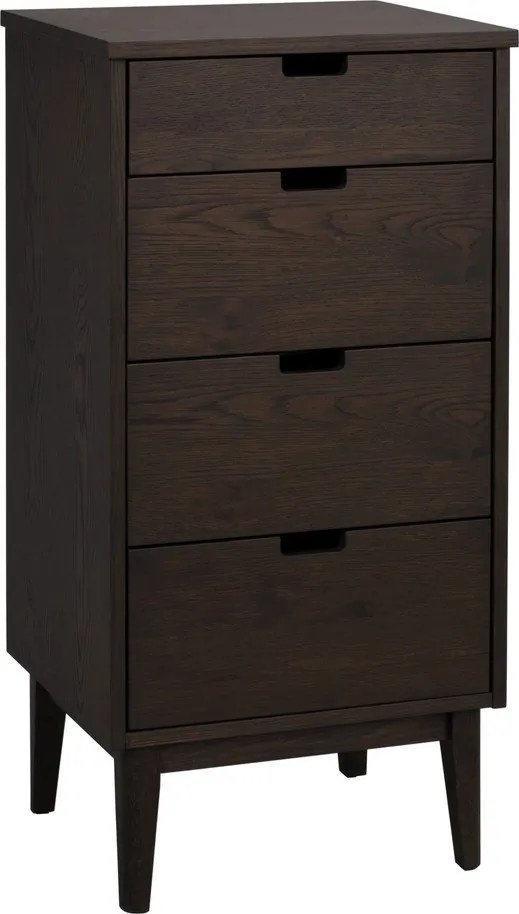 Komoda z dubového dřeva v tmavě přírodní barvě 45x92x38 cm Garrison – Rowico