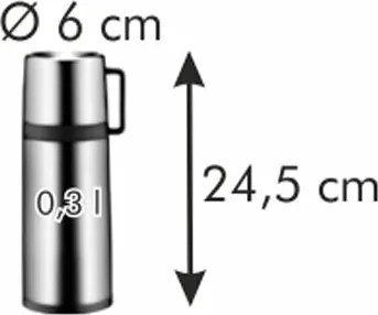 Tescoma Termoska s hrníčkem CONSTANT 0,3 l, nerez, 0,3 l