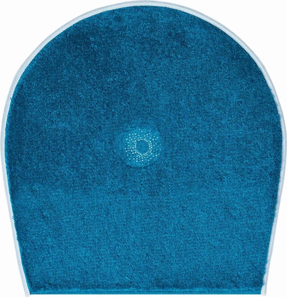 GRUND Koupelnová předložka CRYSTAL LIGHT tyrkysová Rozměr: 47x50 cm - na víko od WC nebo jako podsedák na židli