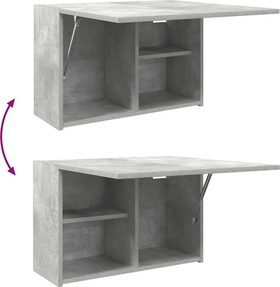 vidaXL Koupelnová nástěnná skříňka 60 x 25 x 40 cm kompozit [860070] Barva: Bílá