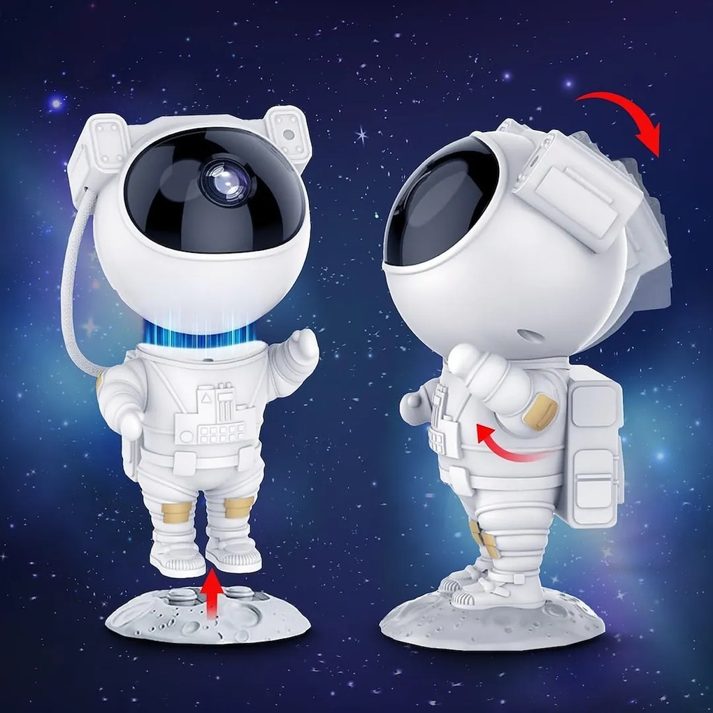 LED projektor Astronaut s dálkovým ovládáním