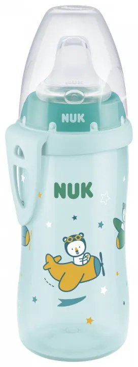 NUK Active Cup láhev 300 ml silikonové pítko, 12 m+ Zelená