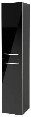Villeroy & Boch Avento - Skříňka vysoká, 350x1760x372 mm, 2 dvířka, Crystal Black A89401B3