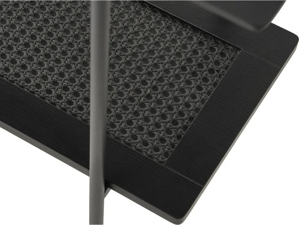 Černý konzolový stolek 37x100 cm Pensacola – Unique Furniture