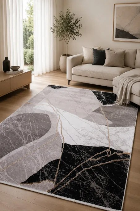 Koberec GALERIA GL203S béžový / černý