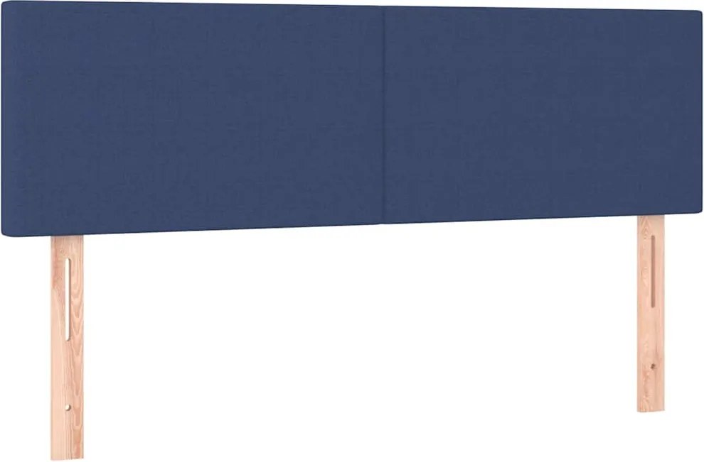 Box spring postel s matrací modrá 140x190 cm textil 3126643
