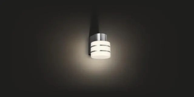 PH 17404/47/P0 Hue White Venkovní nástěnné svítidlo Philips Tuar 17404/47/P0 nerez, 2700K - PHILIPS HUE (915005561501)