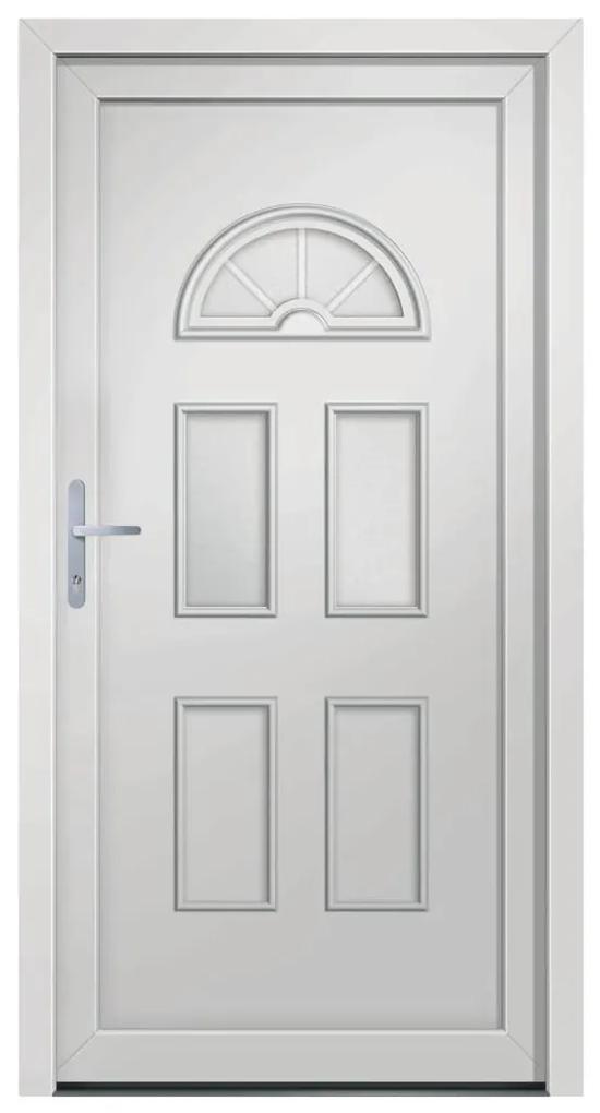 Vchodové dveře bílé 88 x 190 cm PVC,  3187909