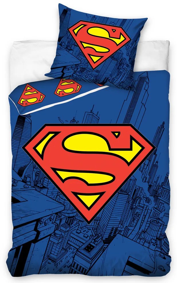 TipTrade Bavlněné povlečení 140x200 + 70x90 cm - Superman