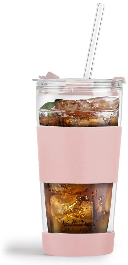 Růžový termo hrnek 600 ml Fuori – Vialli Design
