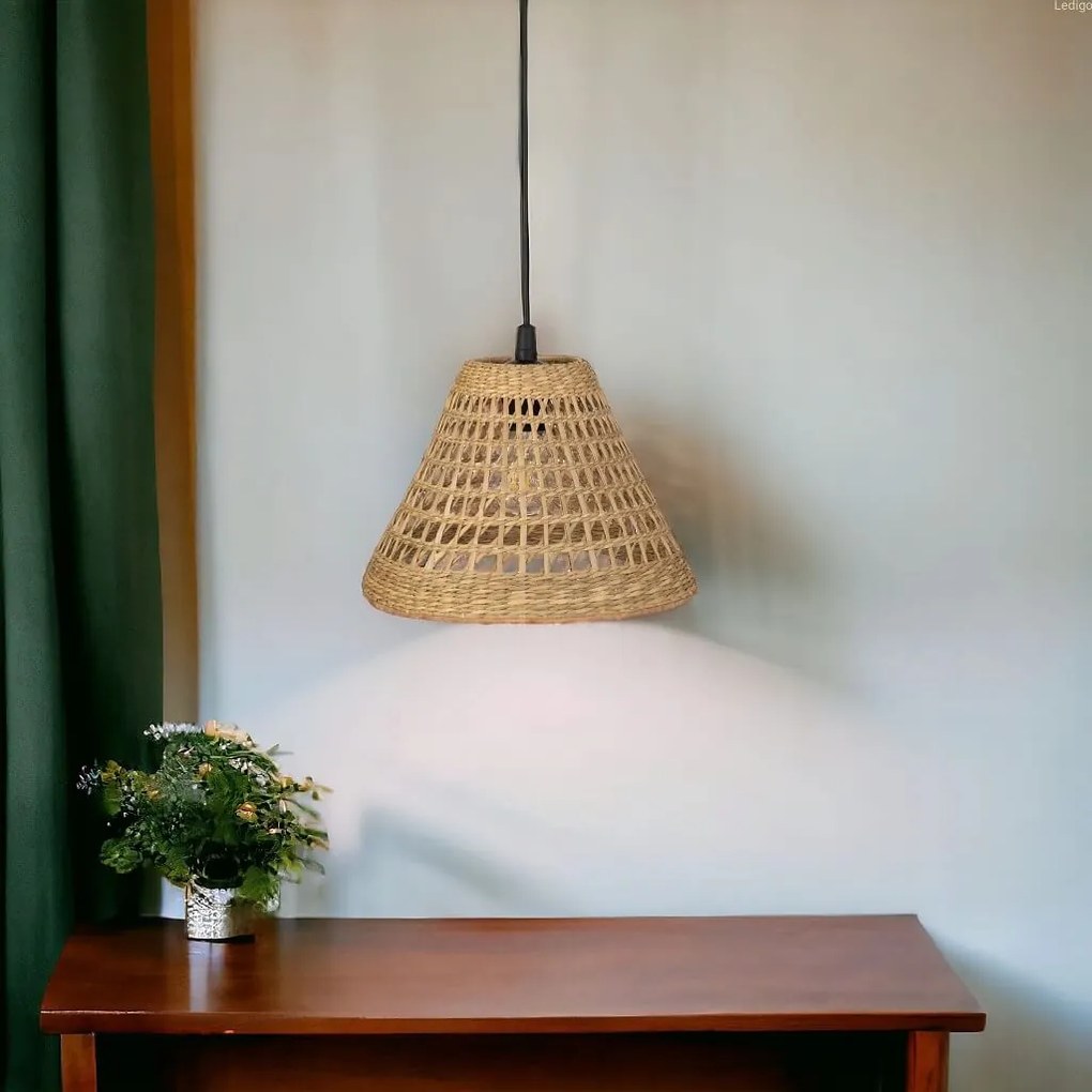 Závěsné světlo z mořské trávy BOHO LG-PHU05/ Ø32 cm