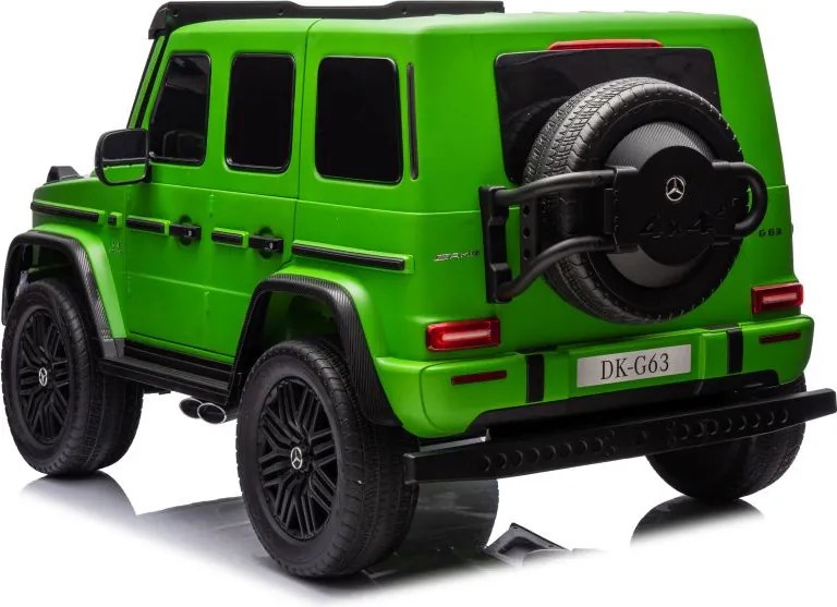 LEAN CARS Elektrické autíčko Mercedes G63 XXL zelené lakované 4x4