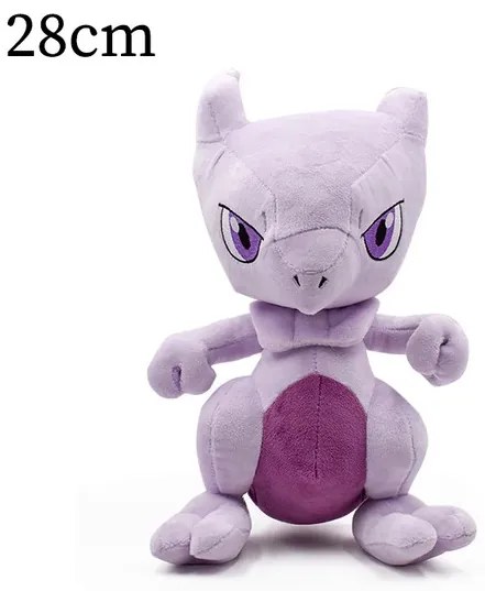Plyšové postavičky z pohádky "Pokémon" III Barva: Mewtwo b