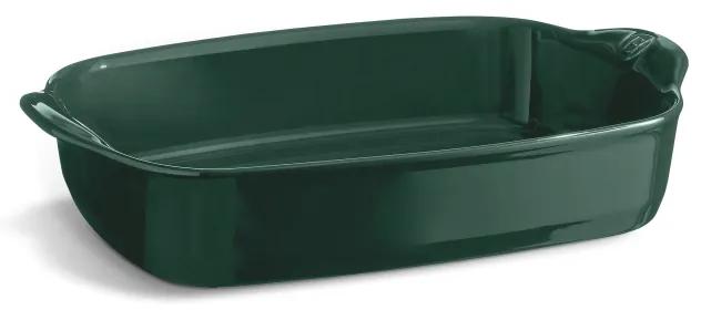 Emile Henry obdélníková zapékací mísa 36,5 x 23,5 cm, cedrově zelená, 079652