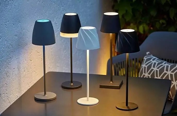 German Nabíjecí stolní LED lampa Silea / 3,3 W / antracit