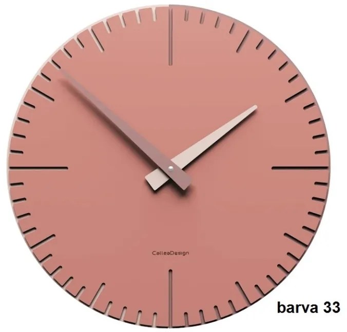 Designové hodiny 10-025 CalleaDesign Exacto 36cm (více barevných variant) Barva světle červená-64 - RAL3020