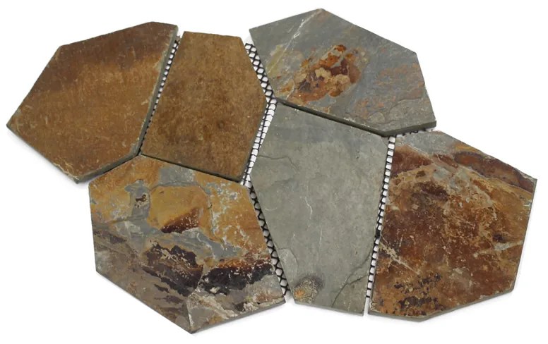 ALFIstone Kamenná dlažba, multicolor břidlice, tloušťka 1-2 cm, BL102