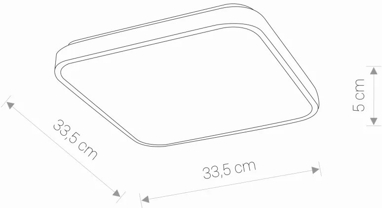 Stropní svítidlo Nowodvorski AGNES LED 8108 černá 3000K IP44