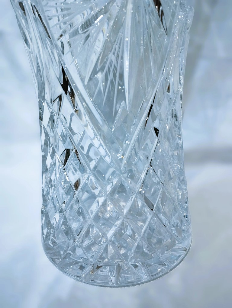 Broušená váza "X" 28 cm