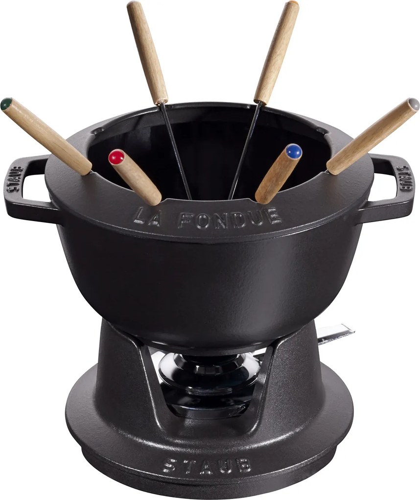 Staub Set na fondue černý Ø 20 cm