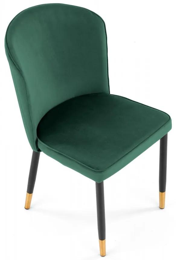Designová židle Tiera tmavě zelená