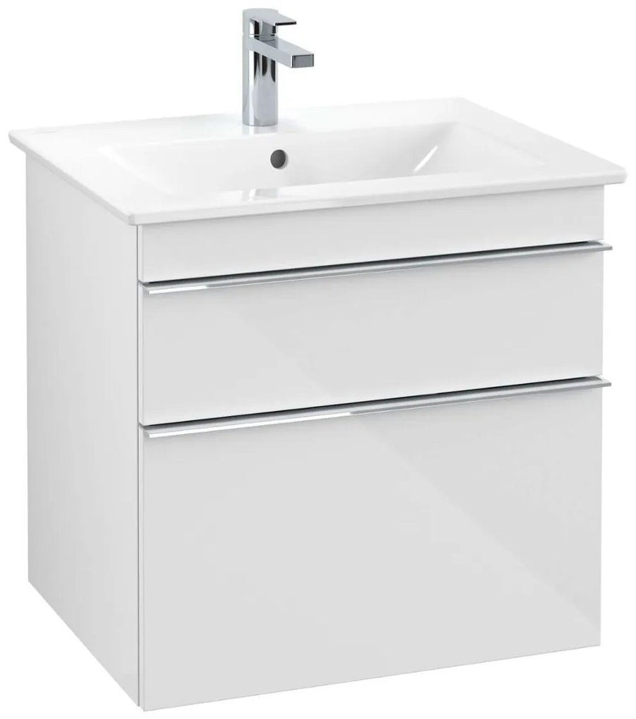 Villeroy & Boch Venticello - Umyvadlová skříňka, 60x59x50 cm, 2 zásuvky, Glosy White A92401DH