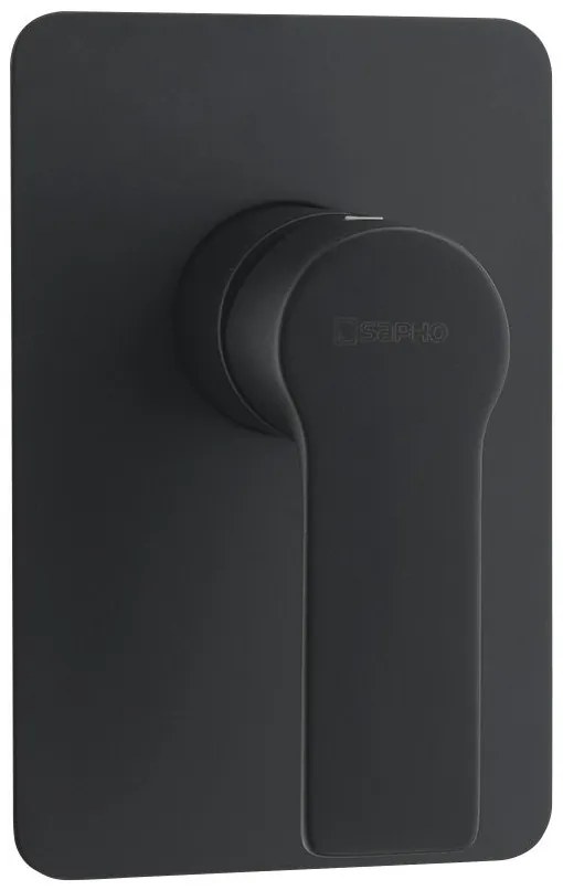 Sapho Sapho PAX podomítková sprchová baterie, 1 výstup, černá mat